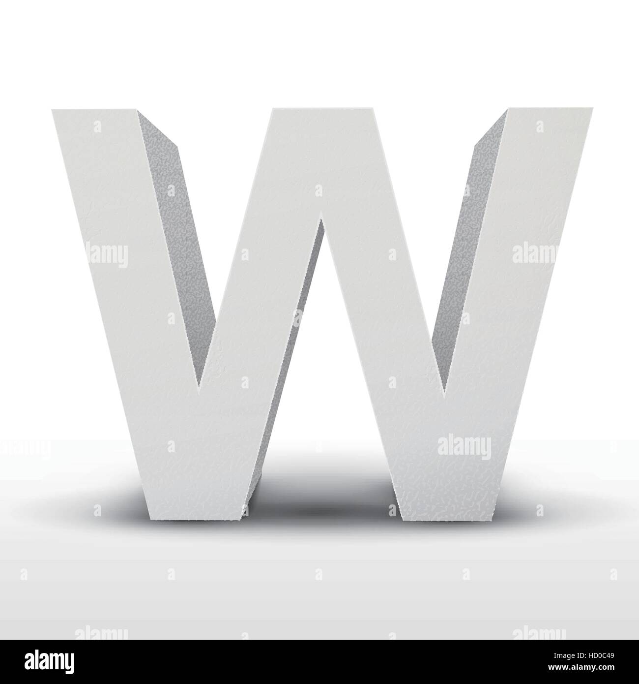 white letter W isolated on white background Stock Vector Image & Art ...