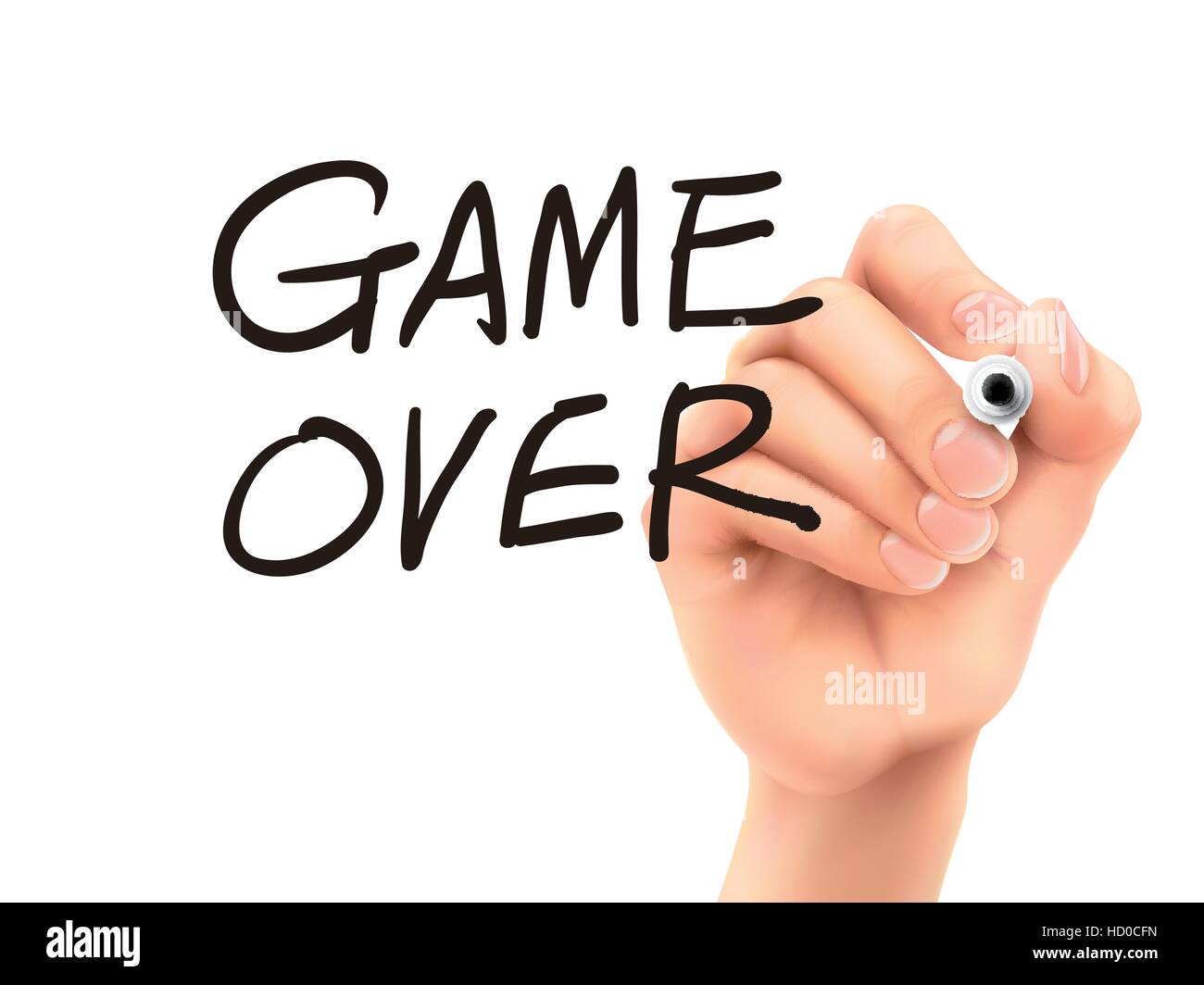 Game over words Stock Vector Images - Alamy