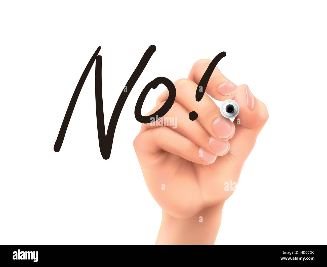 No word written by hand on a transparent board Stock Vector Image & Art ...