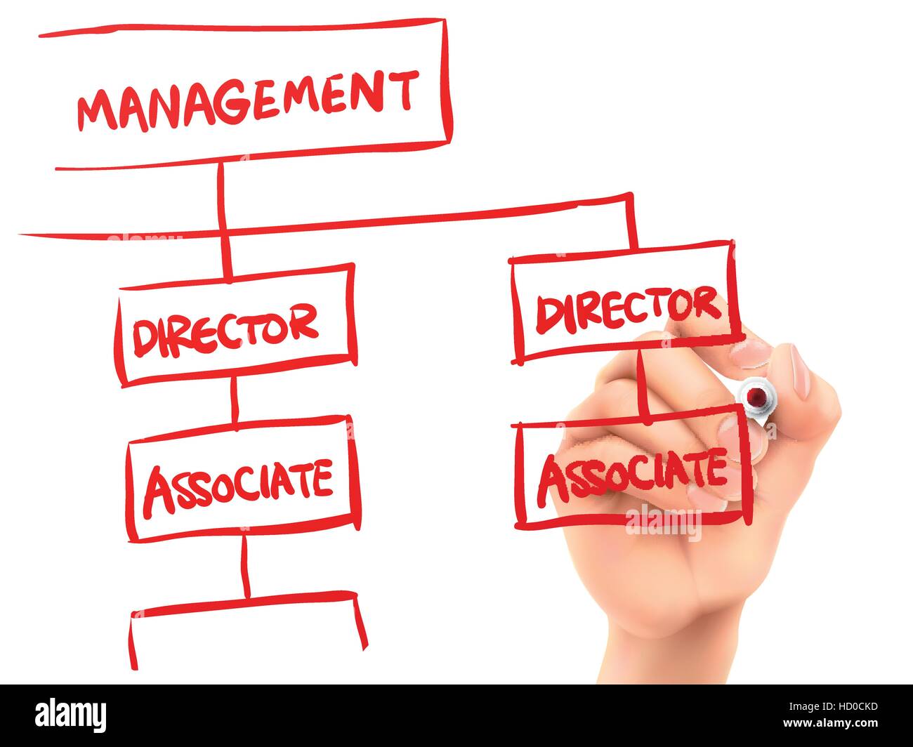 Hand drawing teamwork concept marker Stock Vector Images - Alamy