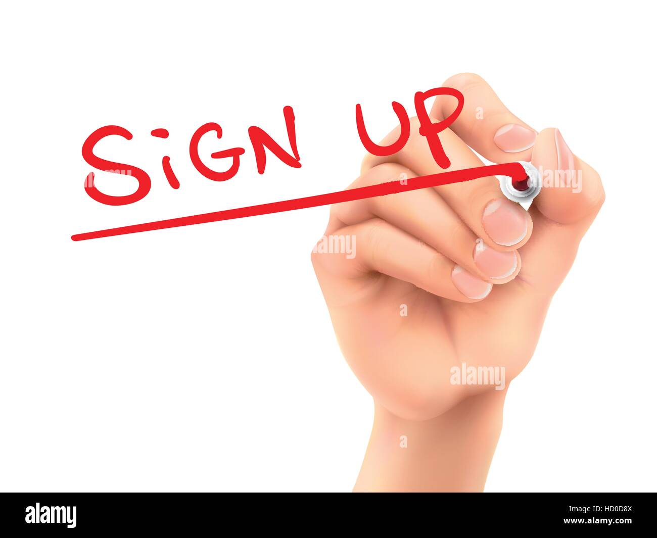 Hand written signature Stock Vector Images - Alamy