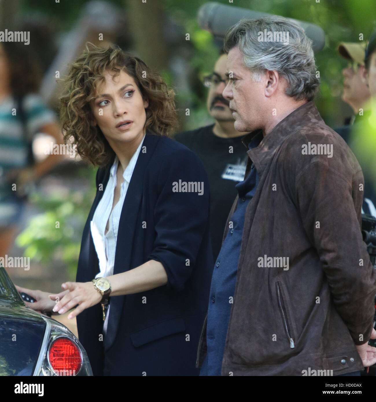 Jennifer Lopez and Ray Liotta film scenes for tv show 'Shades of Blue ...