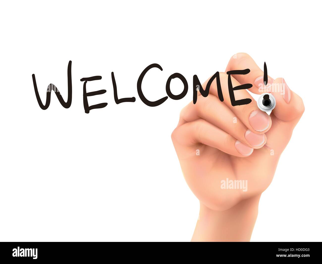 Reminder written hand writing Cut Out Stock Images & Pictures - Alamy