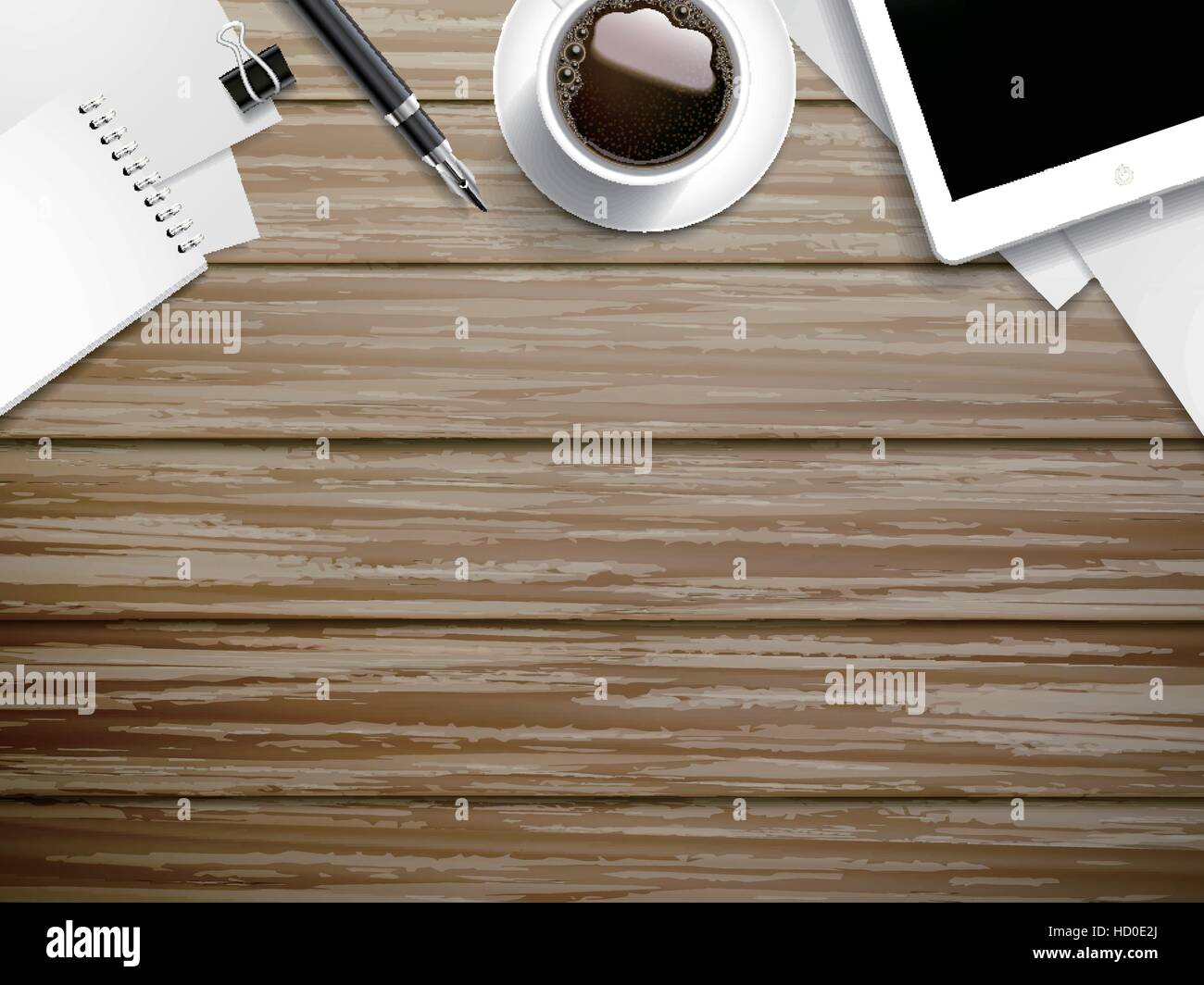 Wooden tabletop view Stock Vector Images - Alamy