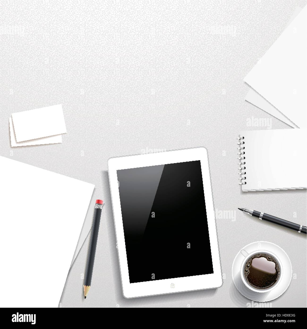 Tablet home screen table Stock Vector Images - Alamy