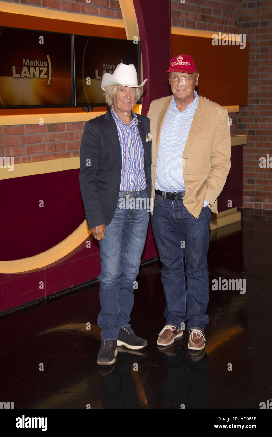 German ZDF TV Talkshow Markus Lanz at Fernsehmacher-Studio Featuring ...