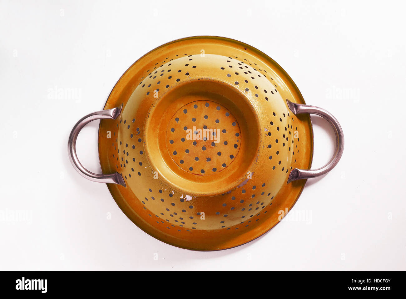 Colander isolated copper hi-res stock photography and images - Alamy