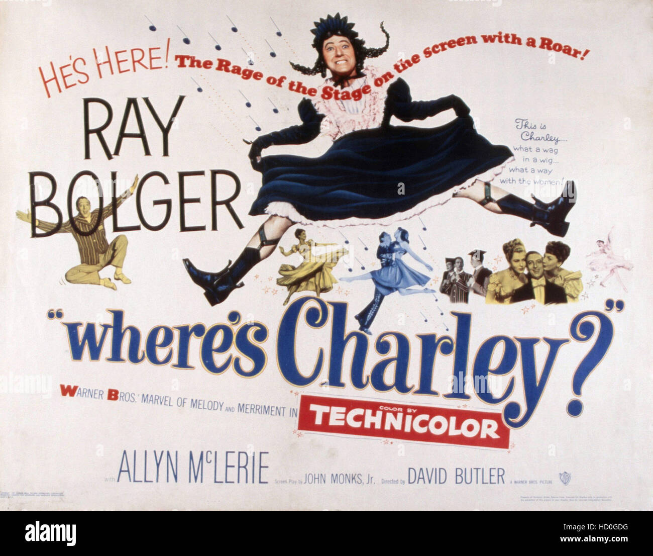 WHERE'S CHARLEY?, Ray Bolger, 1952 Stock Photo - Alamy