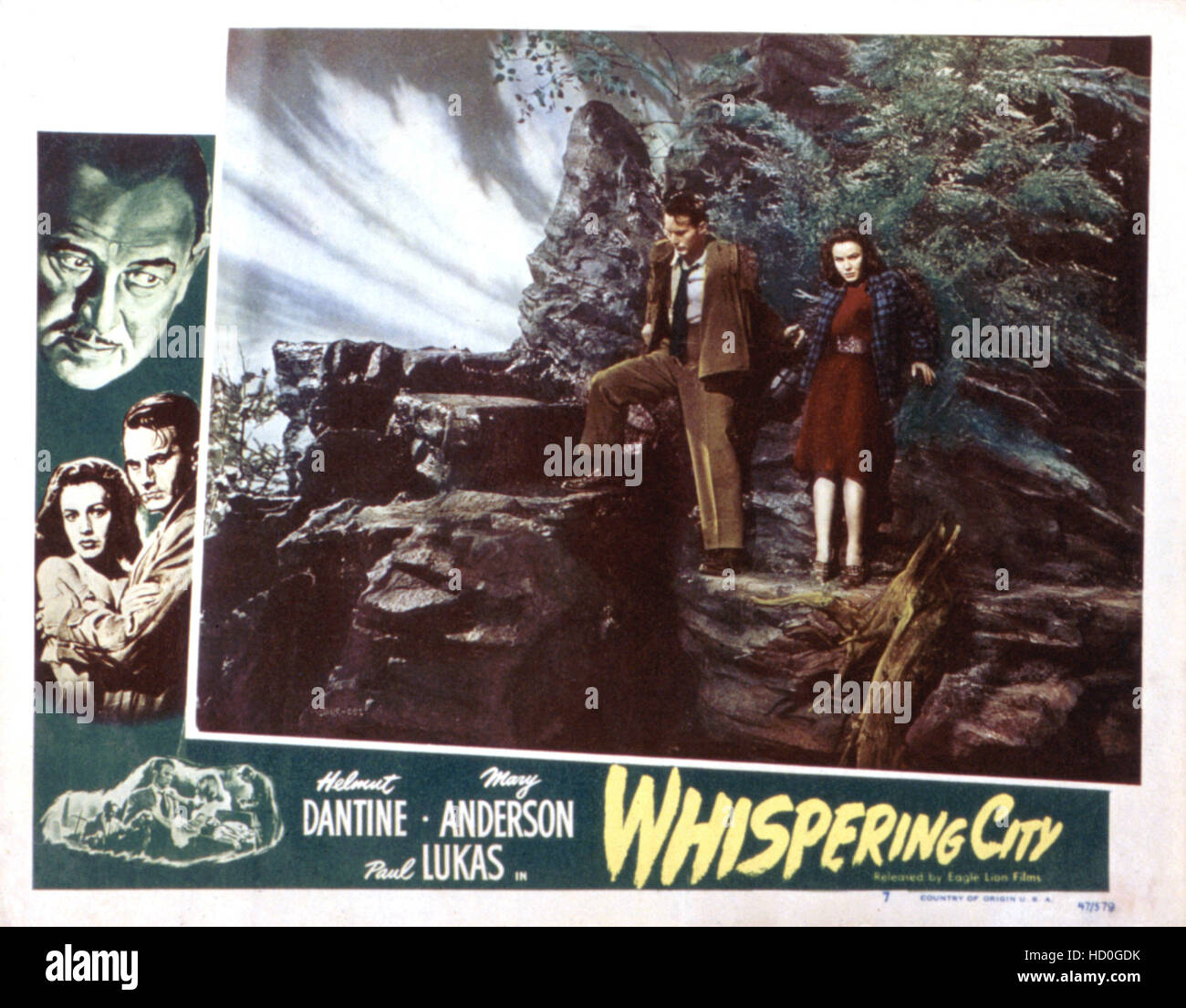 WHISPERING CITY, Helmut Dantine, Mary Anderson, 1947 Stock Photo - Alamy