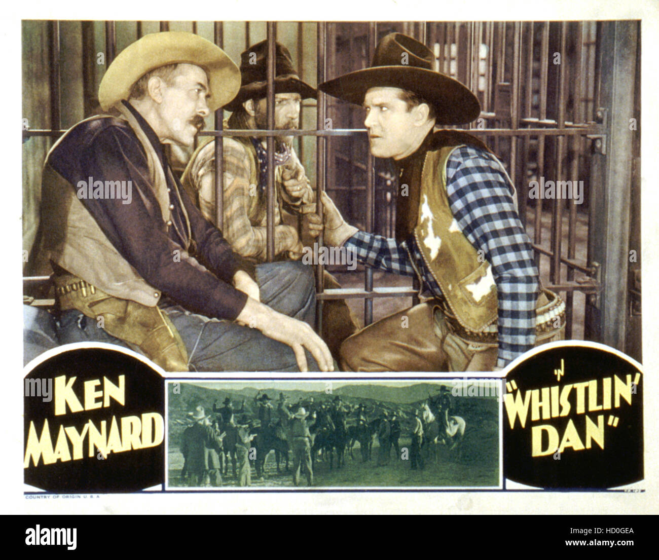 WHISTLIN' DAN, Harlan Knight, Ken Maynard, 1932 Stock Photo - Alamy