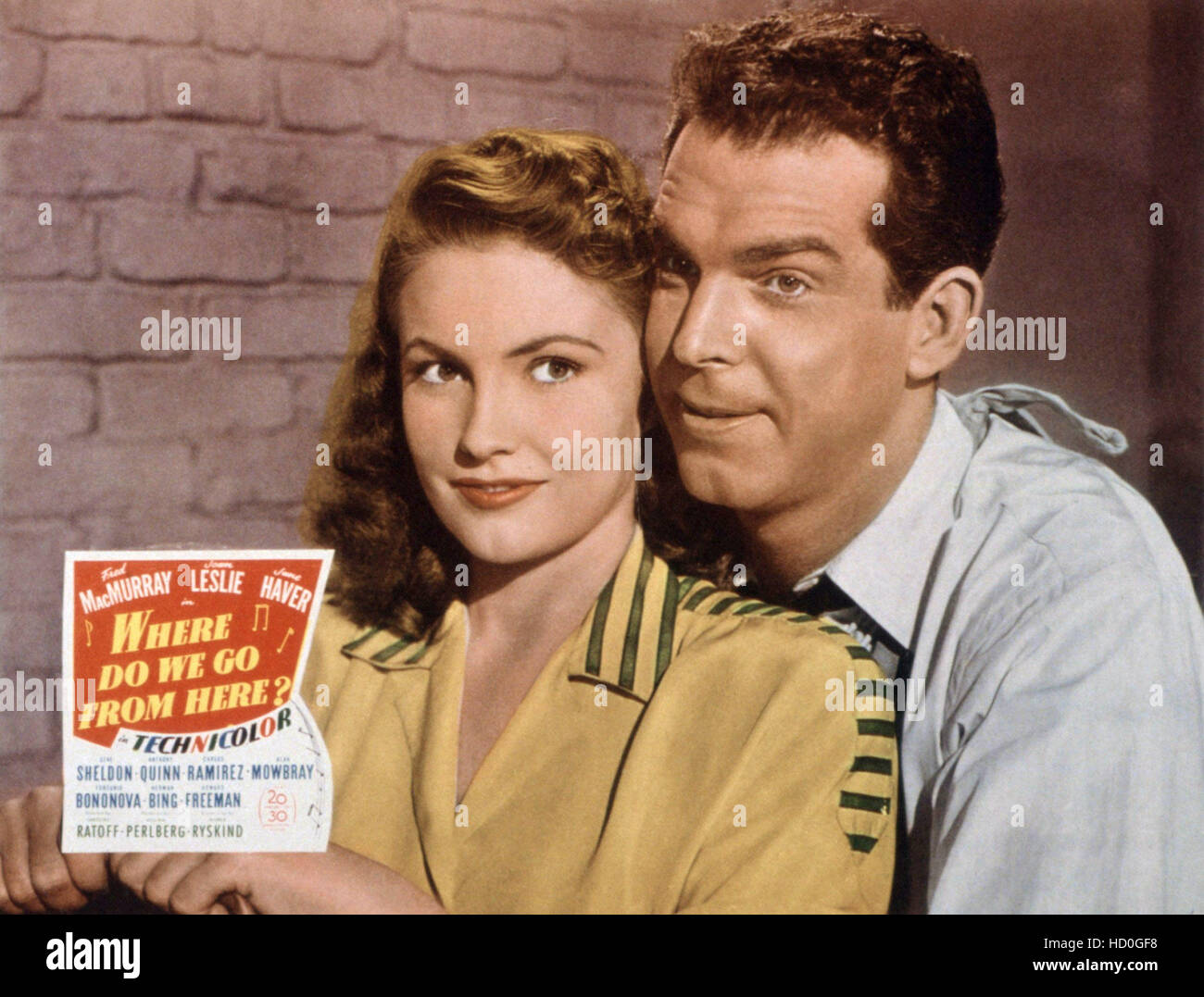 WHERE DO WE GO FROM HERE?, Joan Leslie, Fred MacMurray, 1945, TM and copyright ©20th Century Fox ...