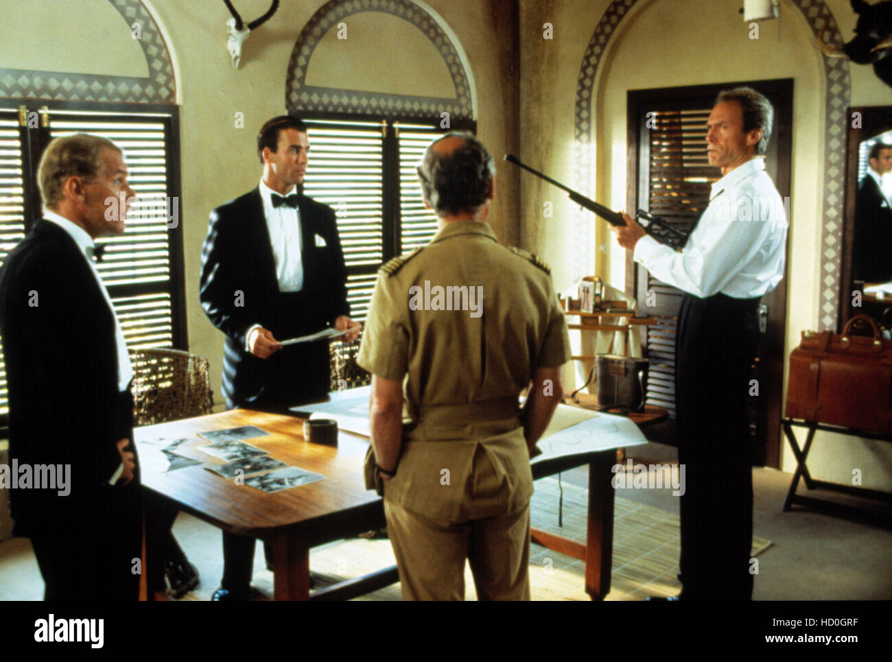 WHITE HUNTER BLACK HEART, Jeff Fahey, Clint Eastwood, 1990 Stock Photo ...