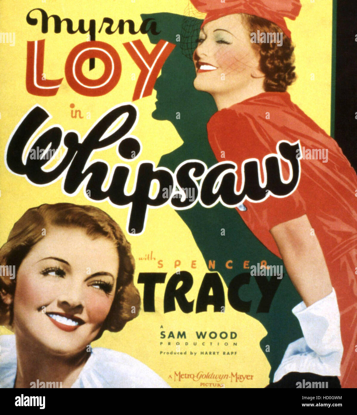 WHIPSAW, Myrna Loy, 1935 Stock Photo - Alamy