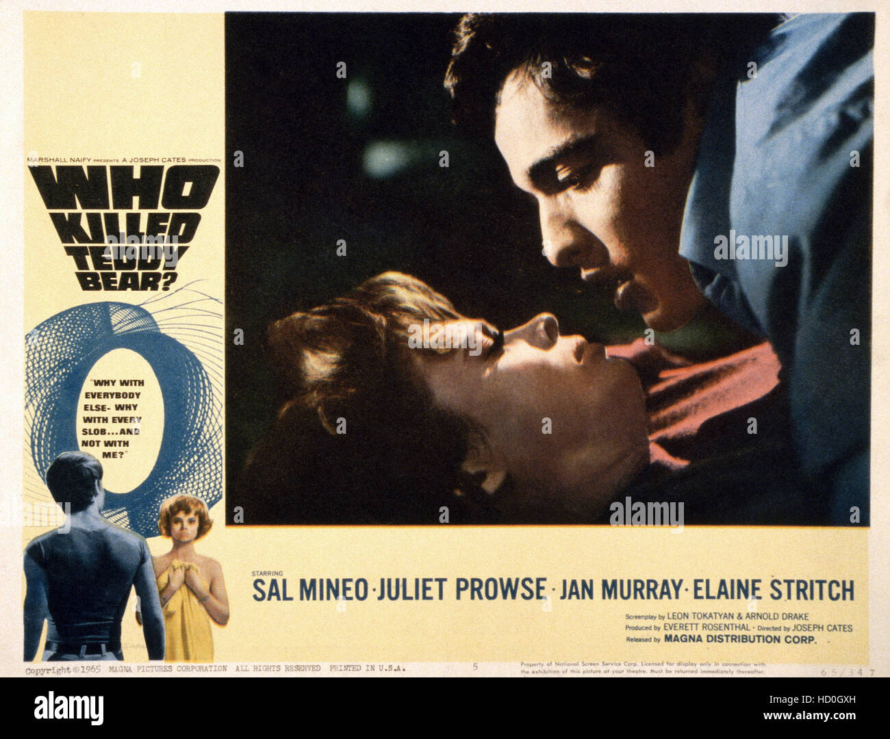 WHO KILLED TEDDY BEAR?, US lobbycard, Juliet Prowse (bottom right ...