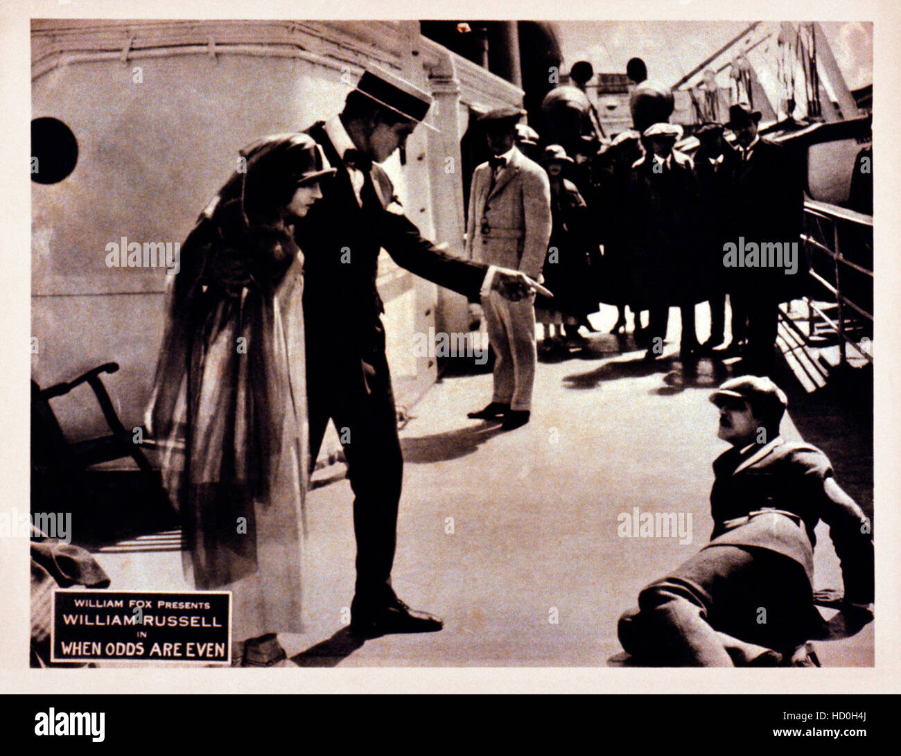 WHEN ODDS ARE EVEN, US lobbycard, from left: Dorothy Devore, William Russell, 1923, TM ...