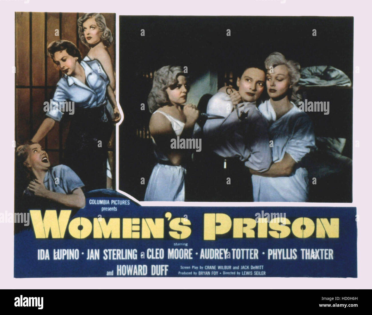 WOMEN'S PRISON, Ida Lupino, Jan Sterling, Cleo Moore, Gertrude Michael ...
