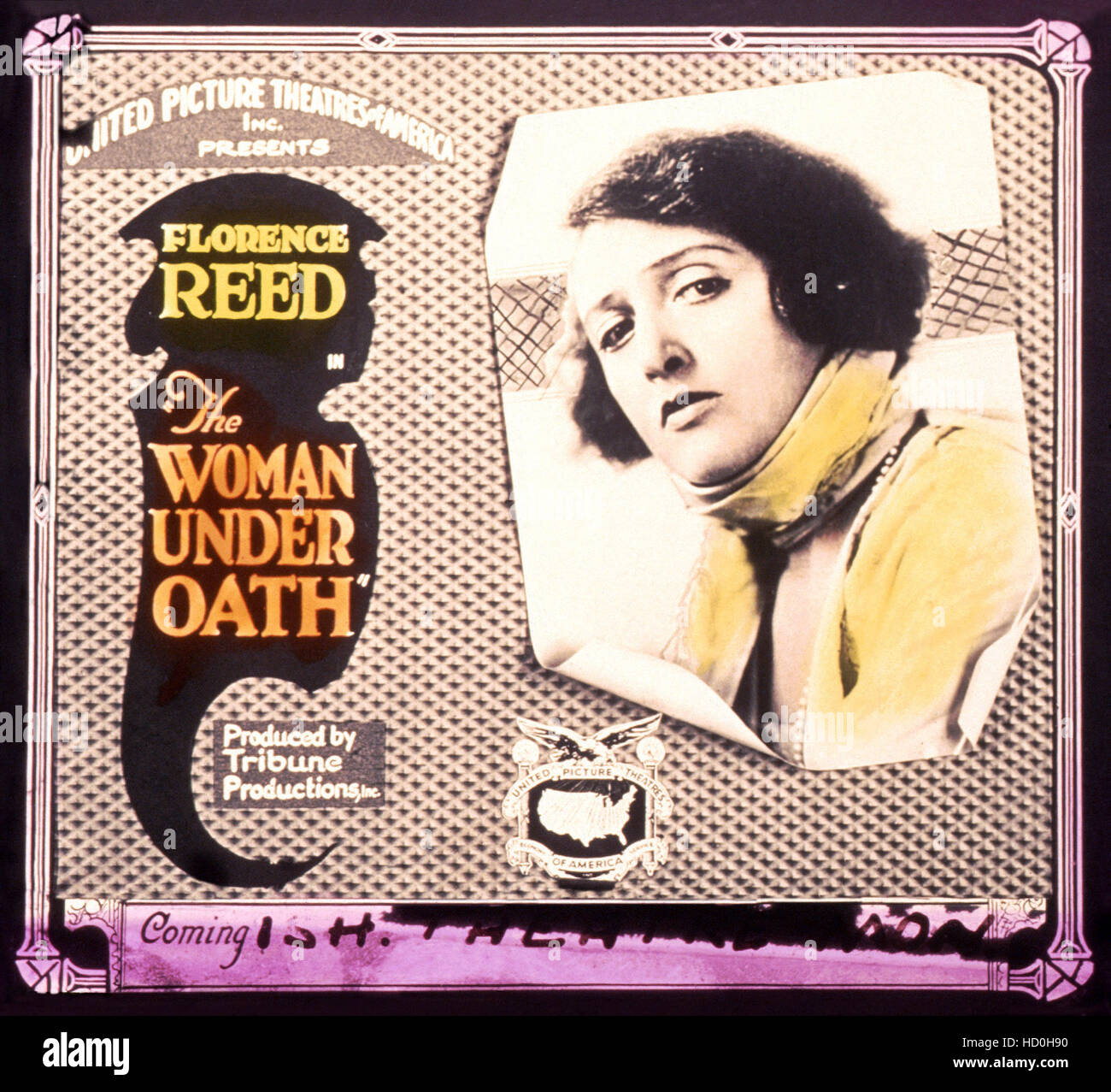 THE WOMAN UNDER OATH, US lobbycard, Florence Reed, 1919 Stock Photo - Alamy