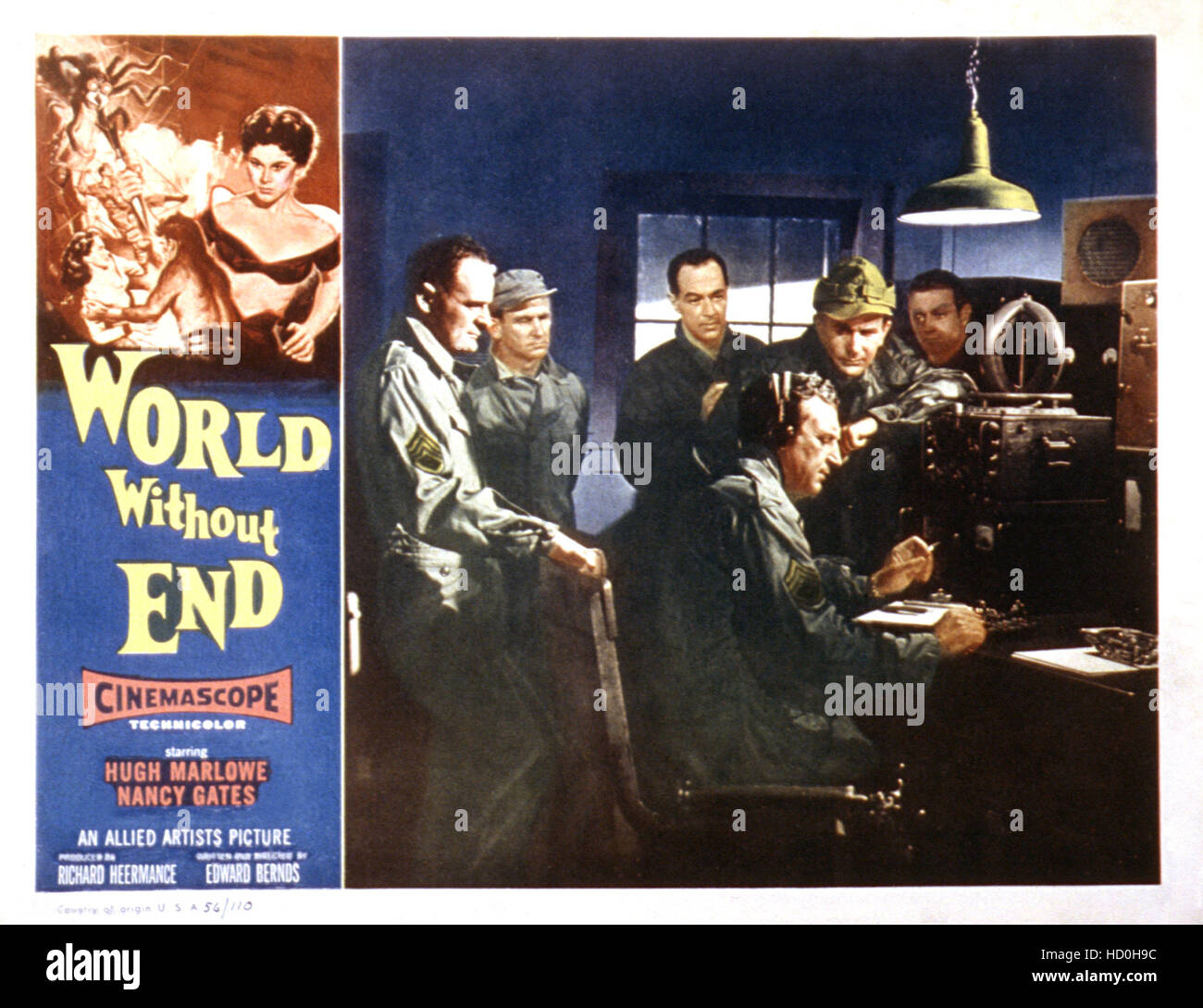 WORLD WITHOUT END, Hugh Marlowe, Rod Taylor, Christopher Dark, 1956 Stock Photo - Alamy