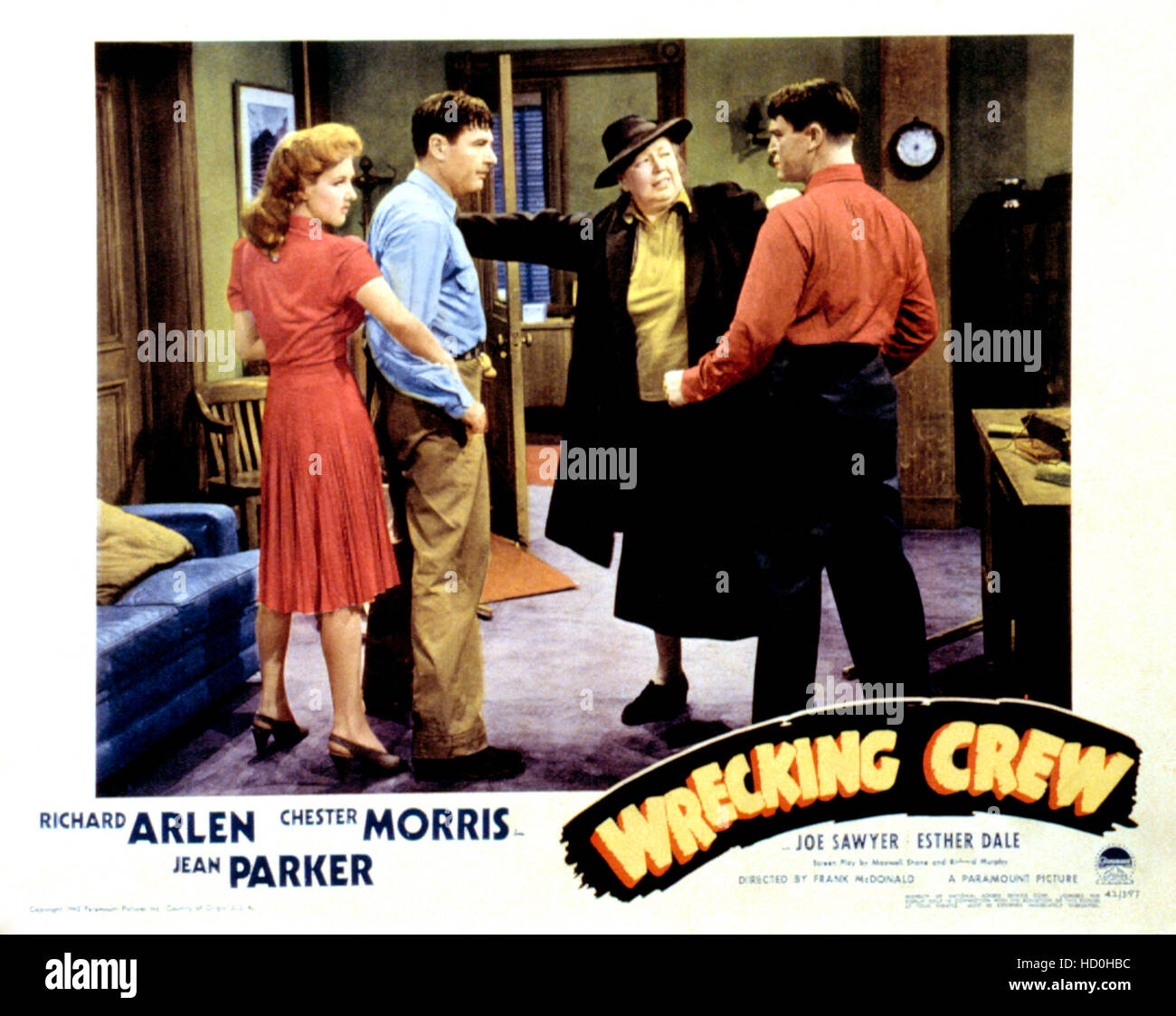 THE WRECKING CREW, Jean Parker, Richard Arlen, Esther Dale, Chester ...