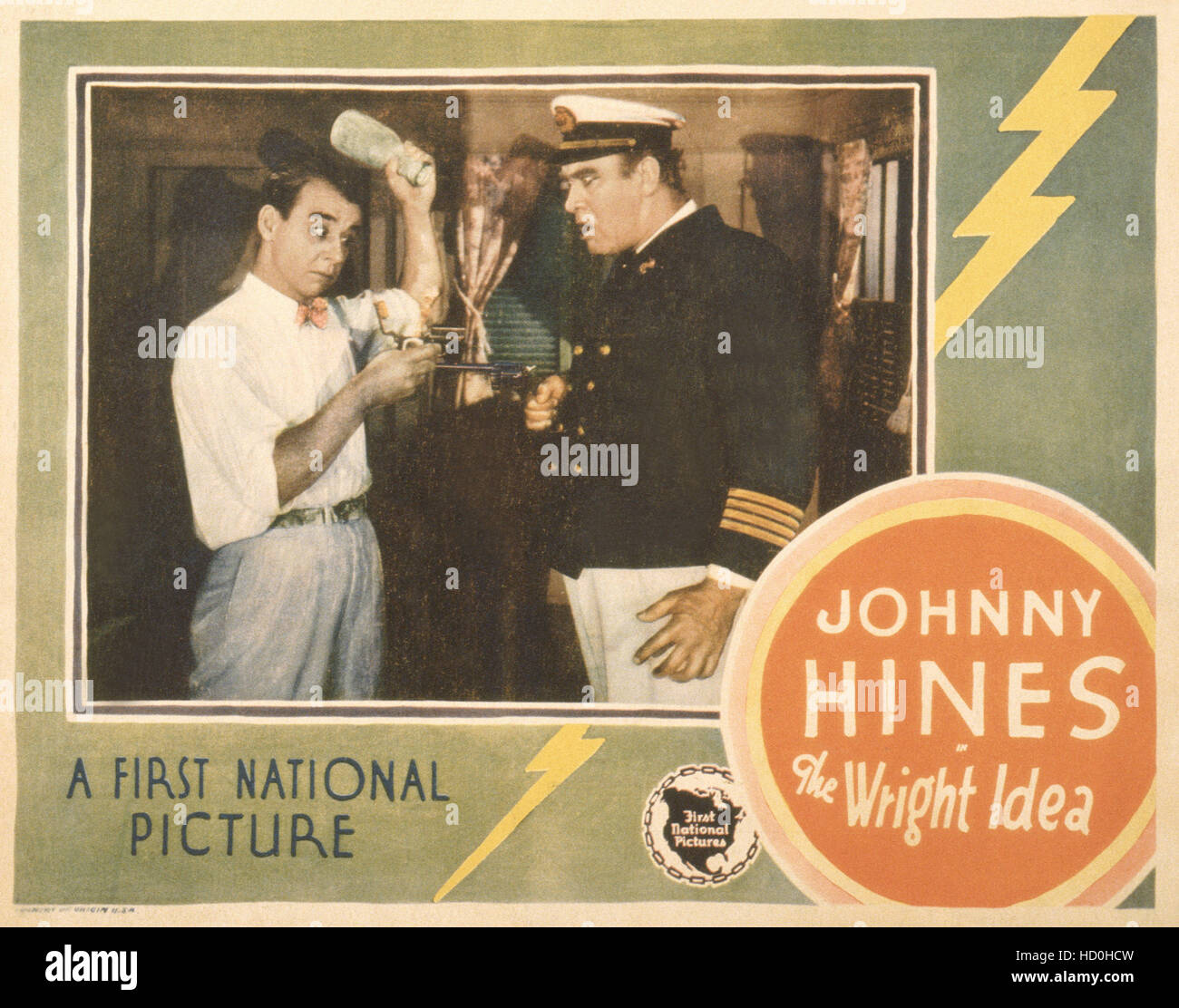 THE WRIGHT IDEA, US lobbycard, from left: Johnny Hines, Walter James ...