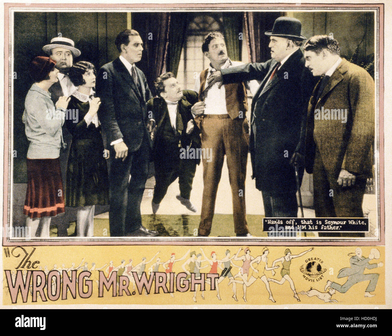 THE WRONG MR. WRIGHT, US lobbycard, from left: Dorothy Devore, Walter ...