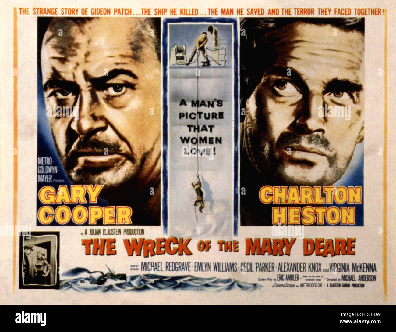 THE WRECK OF THE MARY DEARE, Gary Cooper, Charlton Heston, 1959 Stock ...