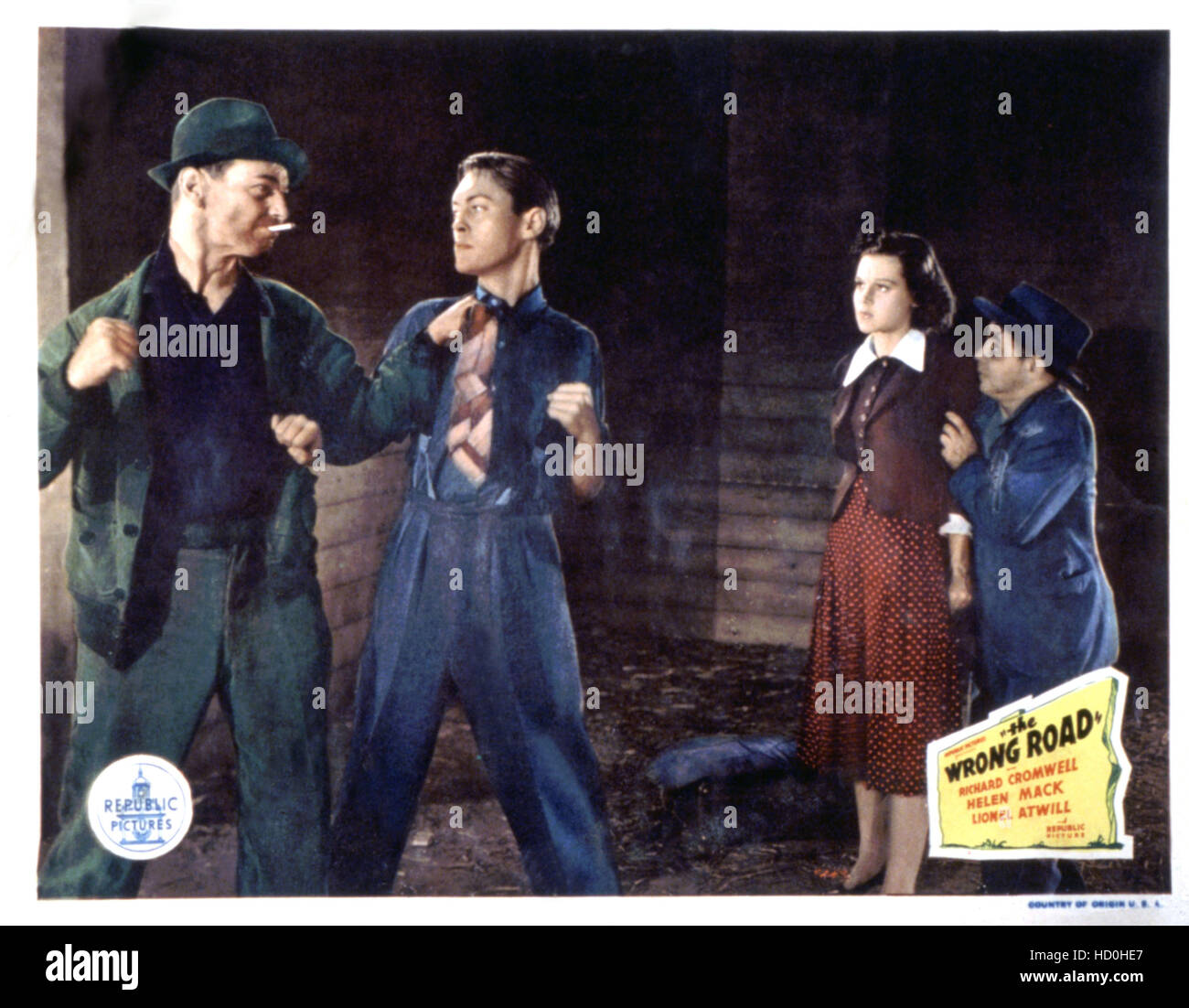 THE WRONG ROAD, Syd Saylor, Richard Cromwell, Helen Mack, Billy Bevan ...