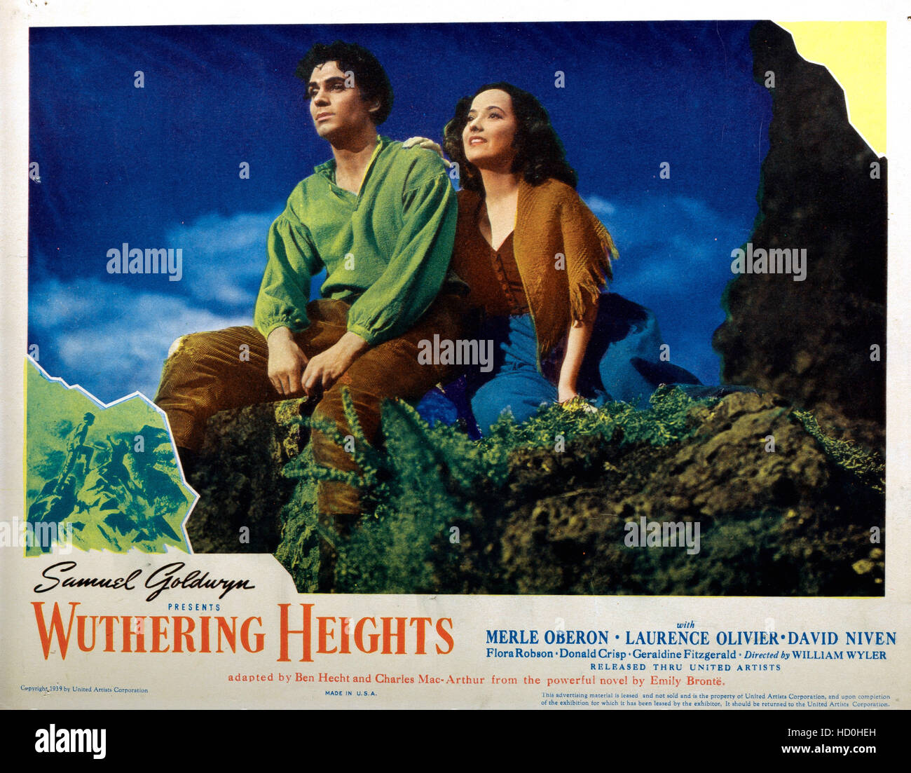 WUTHERING HEIGHTS, Laurence Olivier, Merle Oberon, 1939 Stock Photo - Alamy