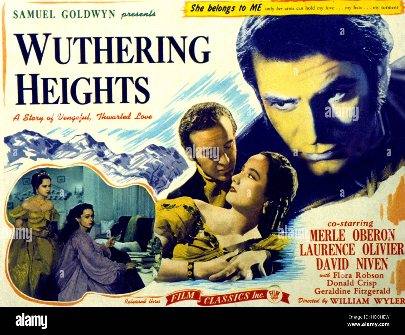 WUTHERING HEIGHTS, Laurence Olivier, Merle Oberon, 1939 Stock Photo - Alamy