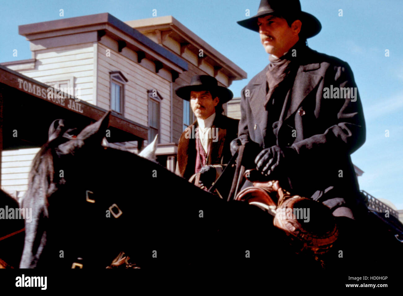 WYATT EARP, Dennis Quaid, Kevin Costner as Wyatt Earp, 1994. (c) Warner ...