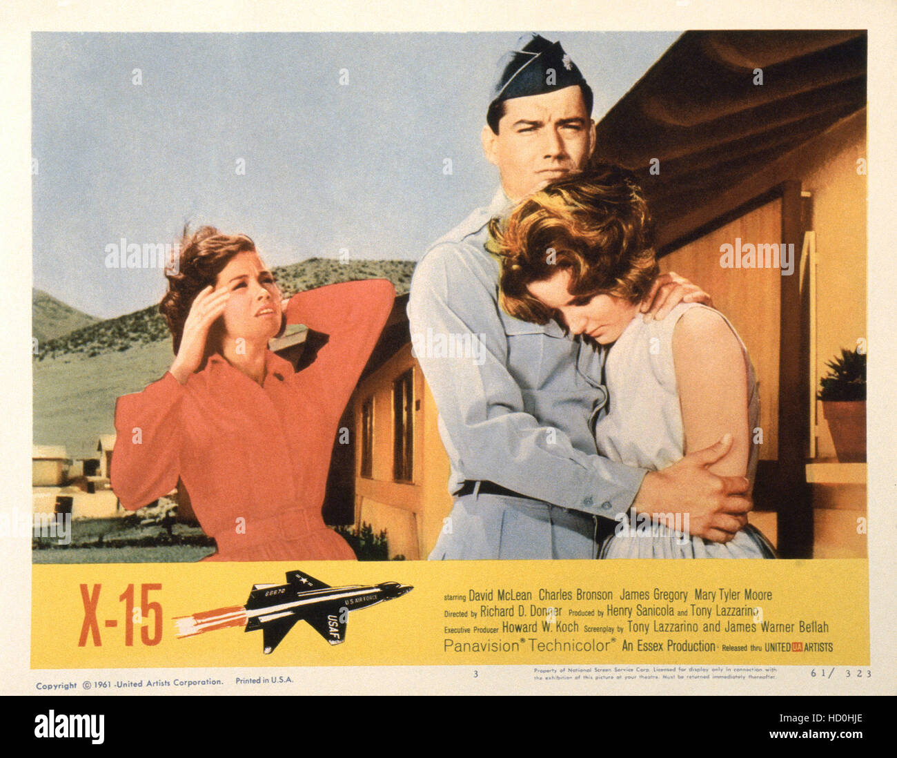 X-15, US lobbycard, from left: Mary Tyler Moore, Ralph Taeger, Lisabeth ...