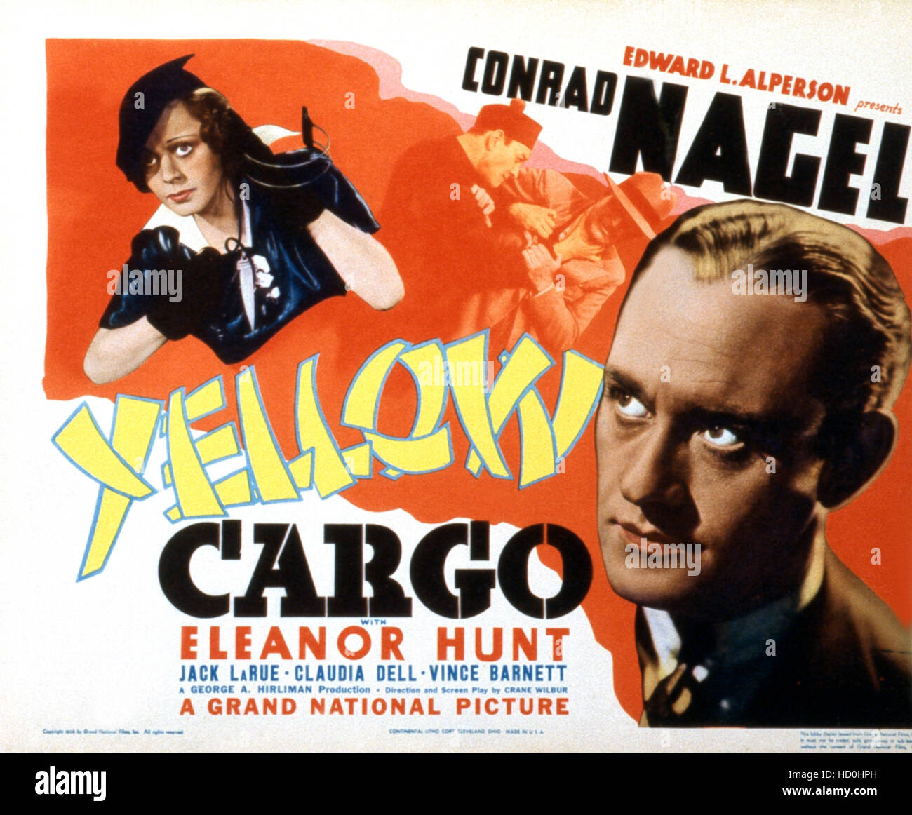 YELLOW CARGO, (aka SINFUL CARGO,), from left, Eleanor Hunt, Conrad ...