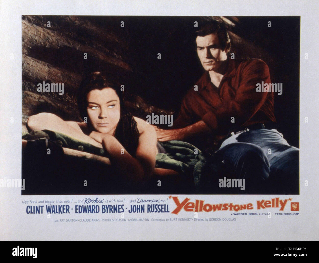 YELLOWSTONE KELLY, Andra Martin, Clint Walker, 1959 Stock Photo - Alamy