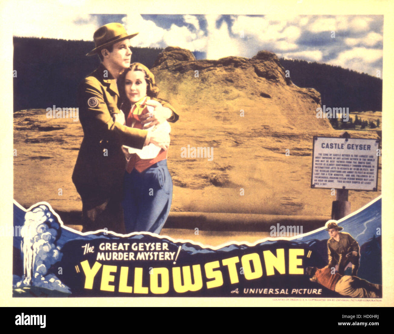 YELLOWSTONE, Henry Hunter, Judith Barrett, 1936 Stock Photo - Alamy