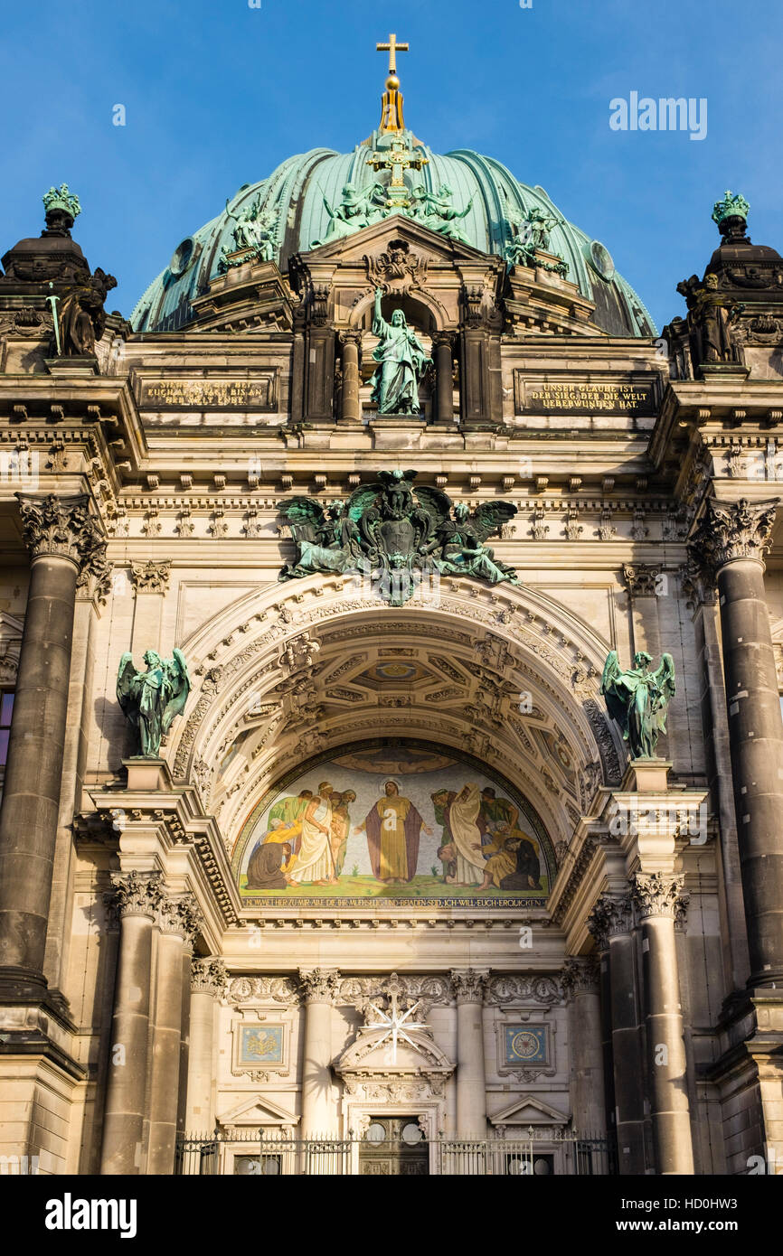 View of facade of Berlin Cathedral in Germany Stock Photo - Alamy