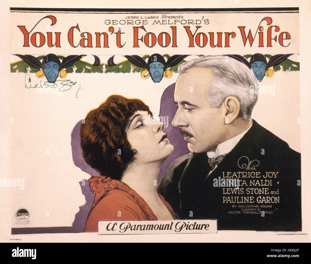 YOU CAN'T FOOL YOUR WIFE, US lobbycard, from left: Leatrice Joy, Lewis ...