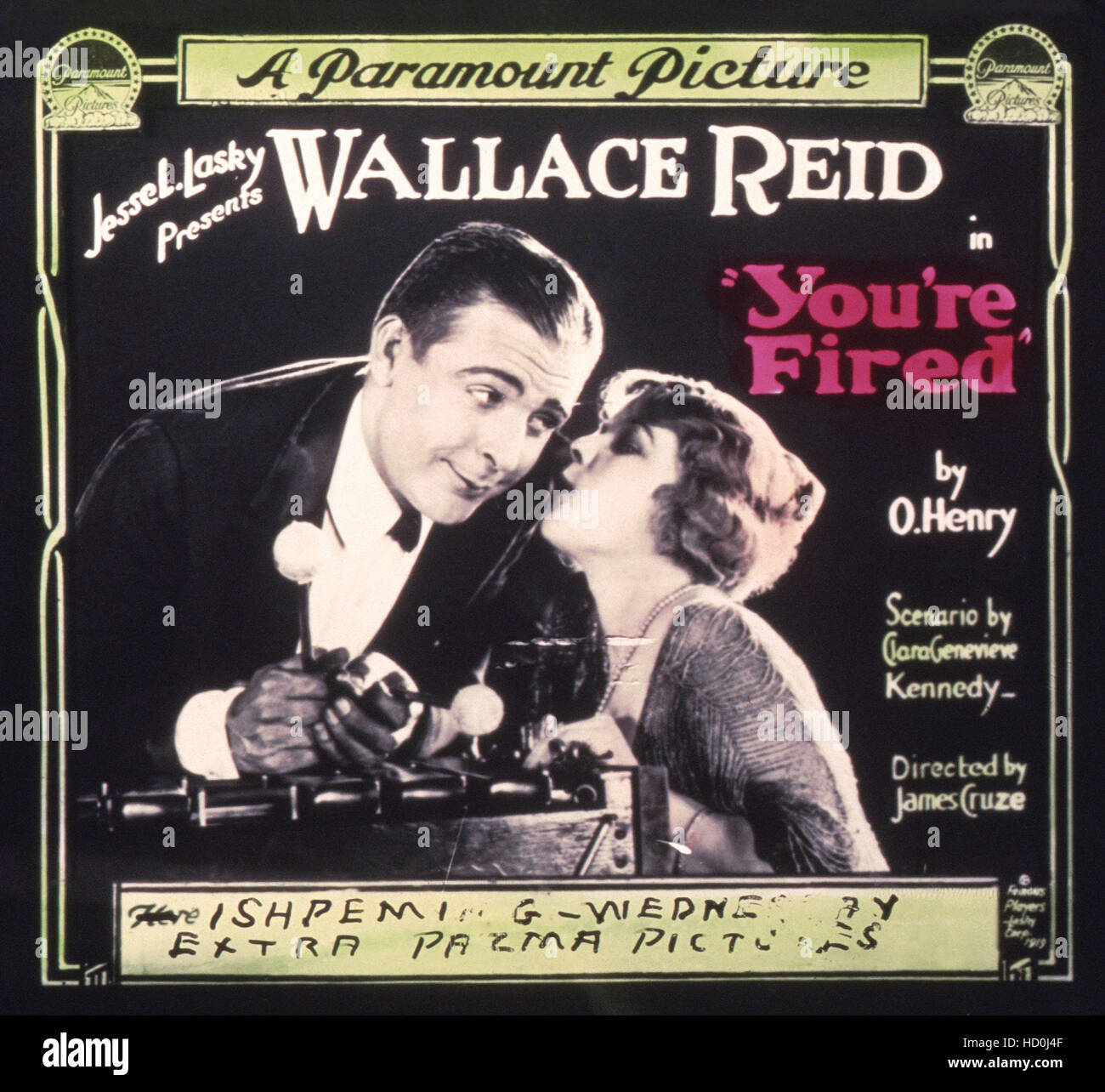 YOU'RE FIRED, US poster art, from left: Wallace Reid, Wanda Hawley ...