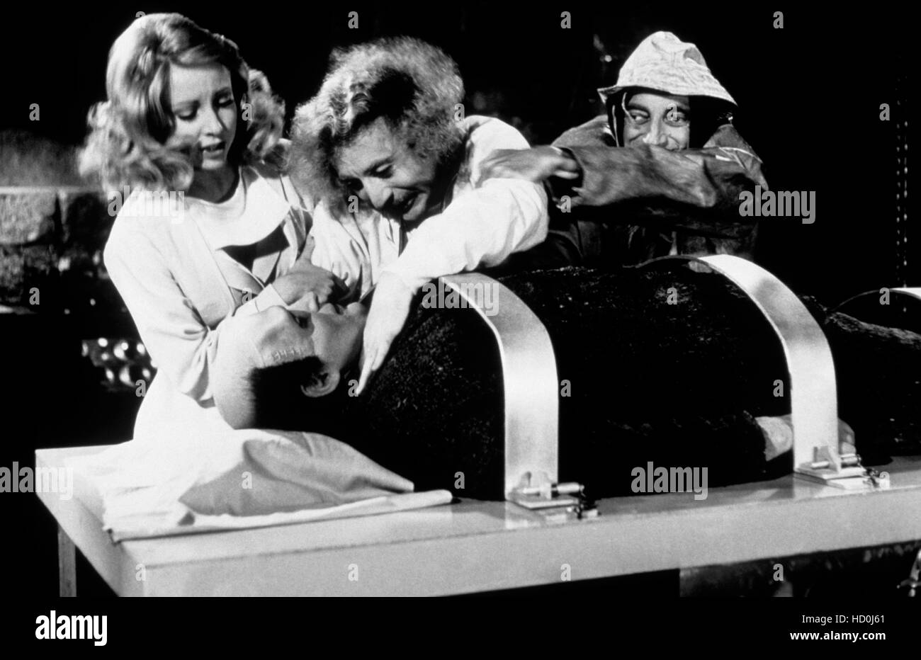 YOUNG FRANKENSTEIN, from left: Teri Garr, Peter Boyle (lying down ...