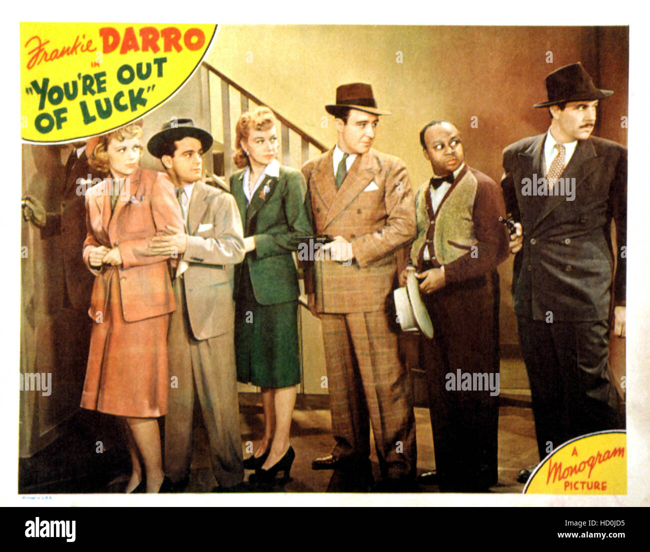 YOU'RE OUT OF LUCK, Vicki Lester, Frankie Darro, Janet Shaw, Mantan ...