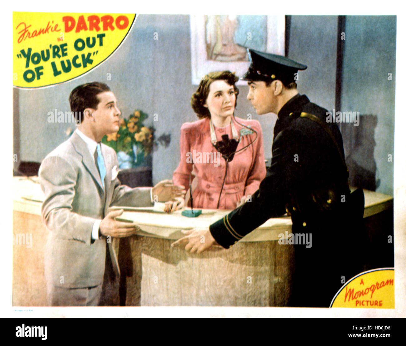 YOU'RE OUT OF LUCK, Frankie Darro, Kay Sutton, 1941 Stock Photo - Alamy