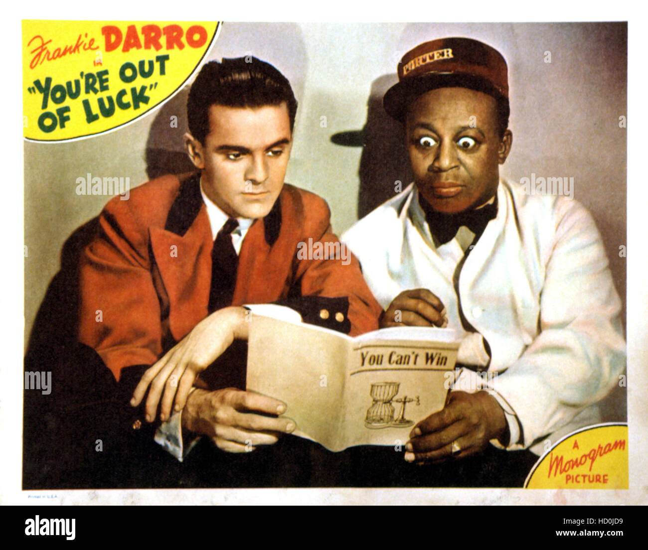 YOU'RE OUT OF LUCK, Frankie Darro, Mantan Moreland, 1941 Stock Photo ...