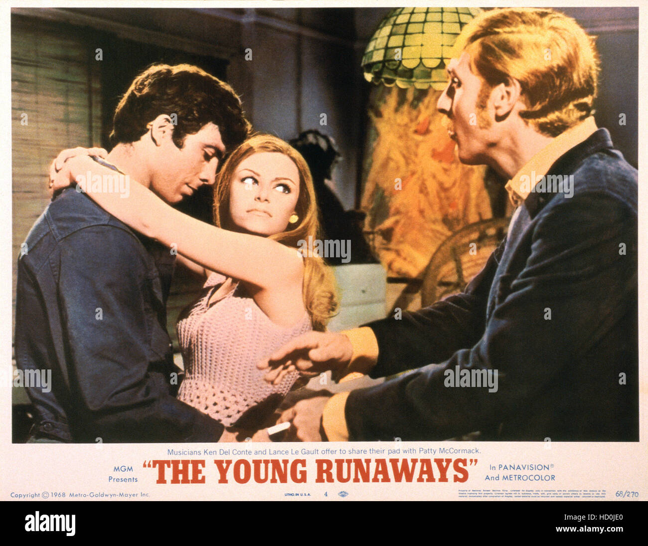 THE YOUNG RUNAWAYS, US lobbycard, from left: Ken Del Conte, Patty ...