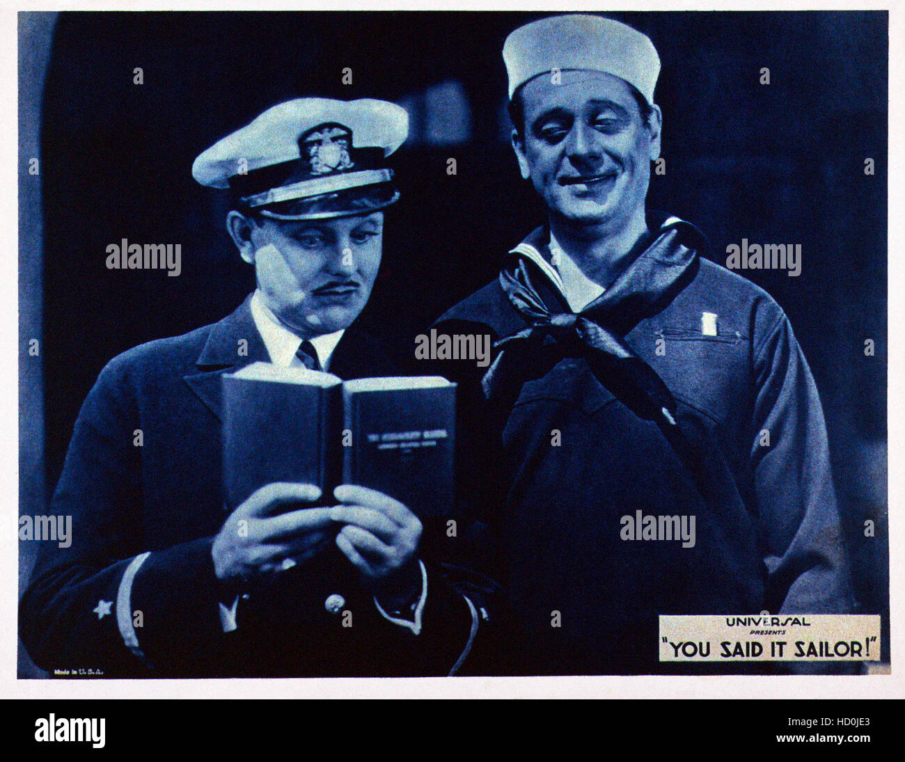 YOU SAID IT, SAILOR, US lobbycard, from left: Hallam Cooley, Sam Hardy ...