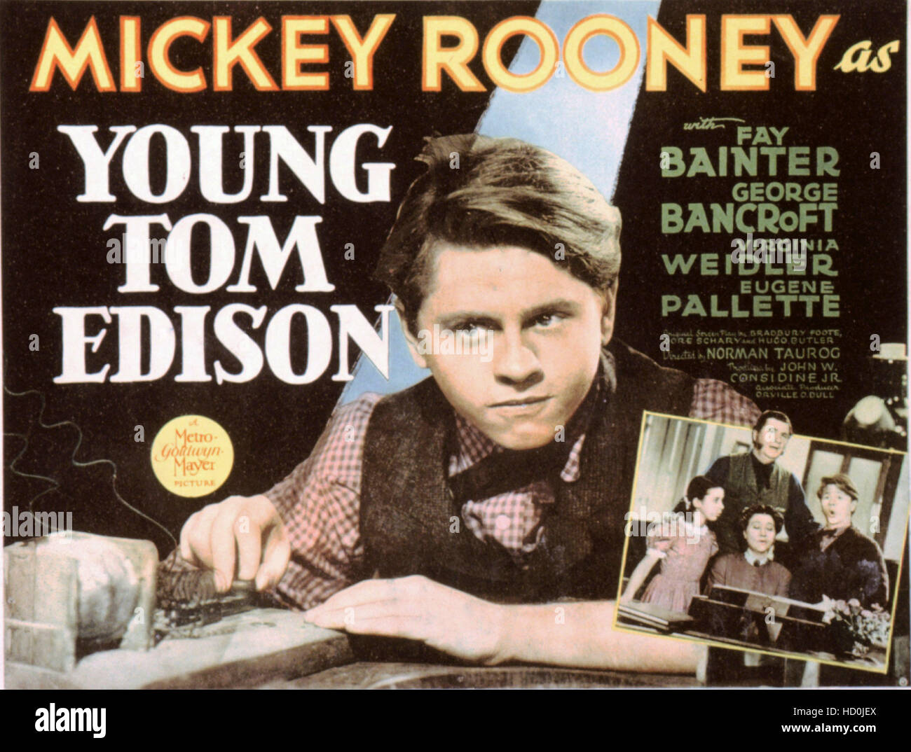 YOUNG TOM EDISON, Mickey Rooney, 1940 Stock Photo - Alamy