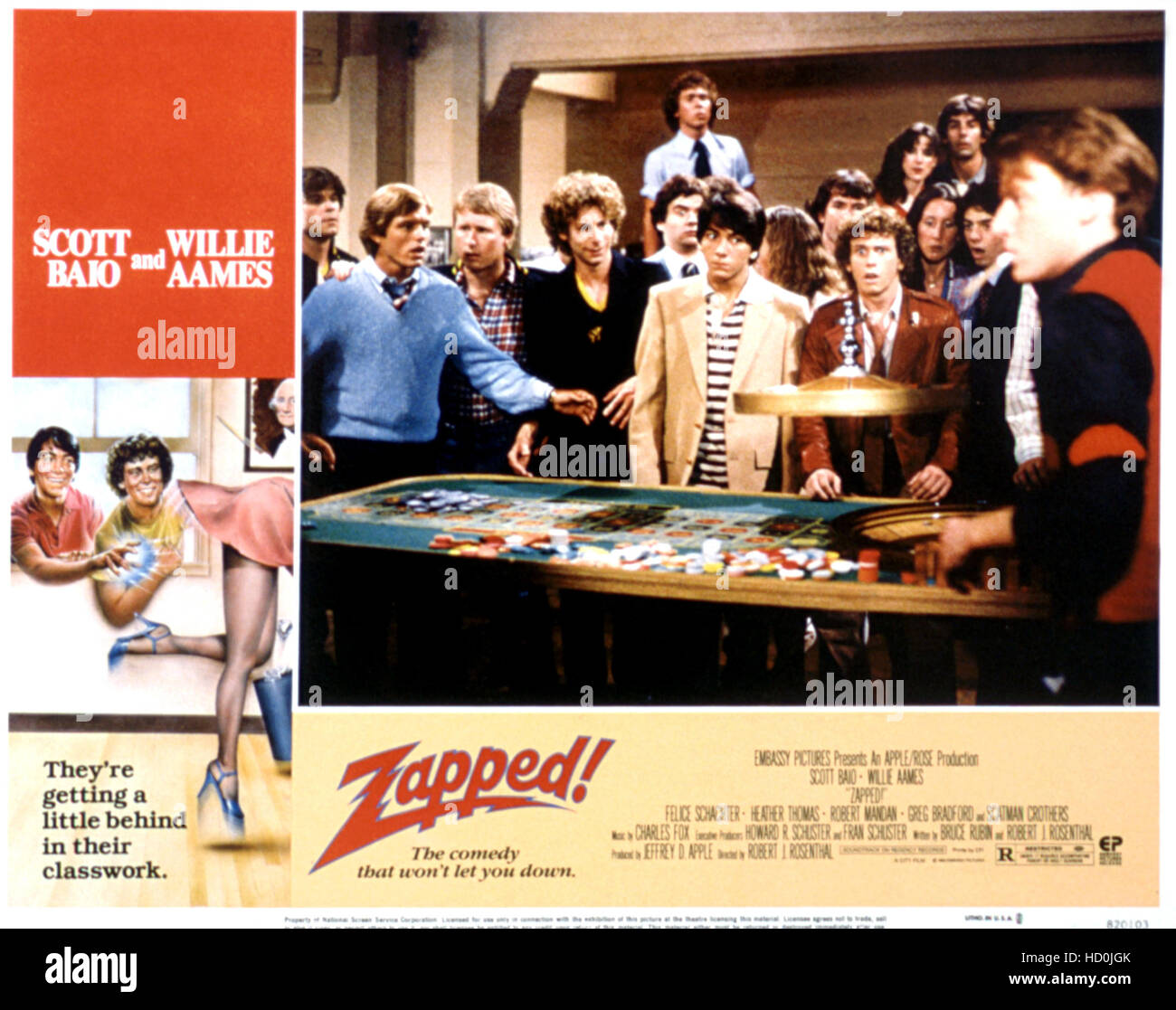 ZAPPED!, Greg Bradford, Scott Baio, Willie Aames, 1982, TM and ...