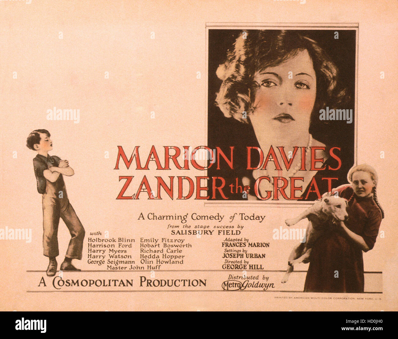 ZANDER THE GREAT, US lobbycard, left: Jack Huff; top right: Marion ...