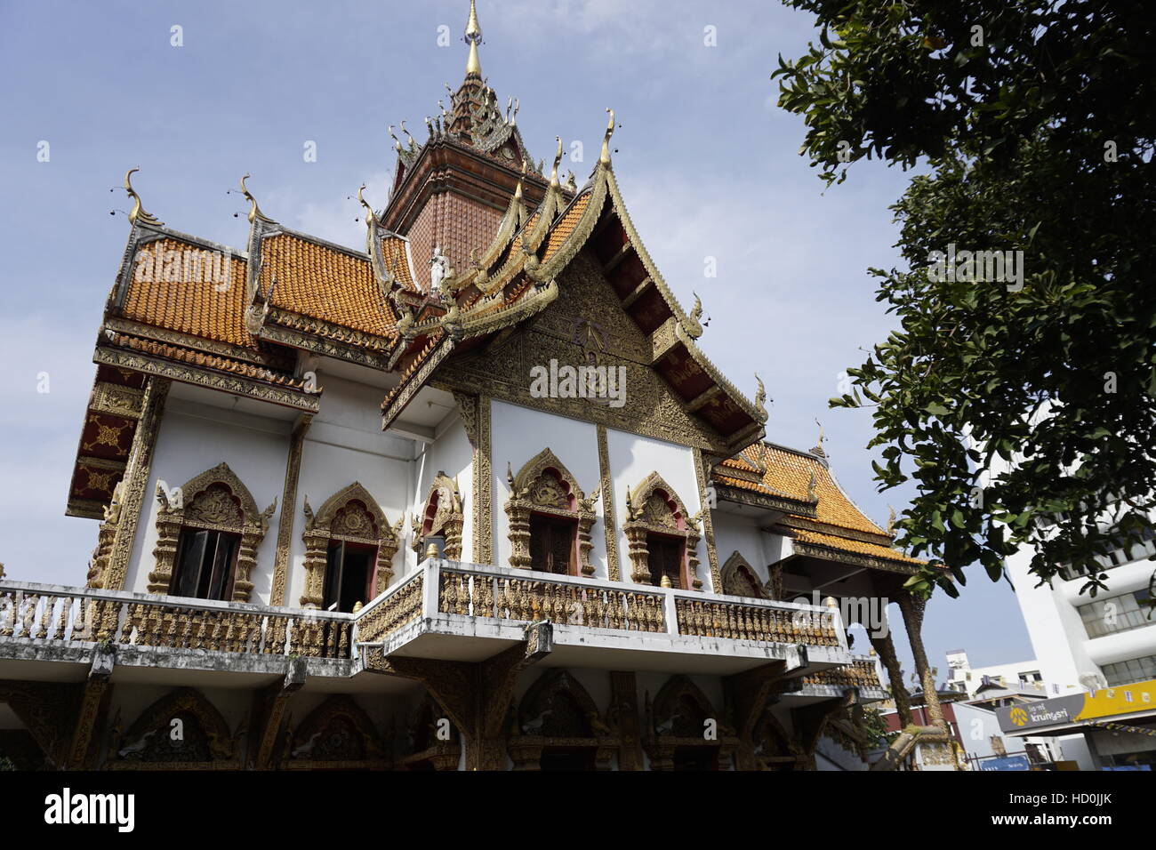 Wat Buppharam in Chiang Mai, Thailand Stock Photo - Alamy