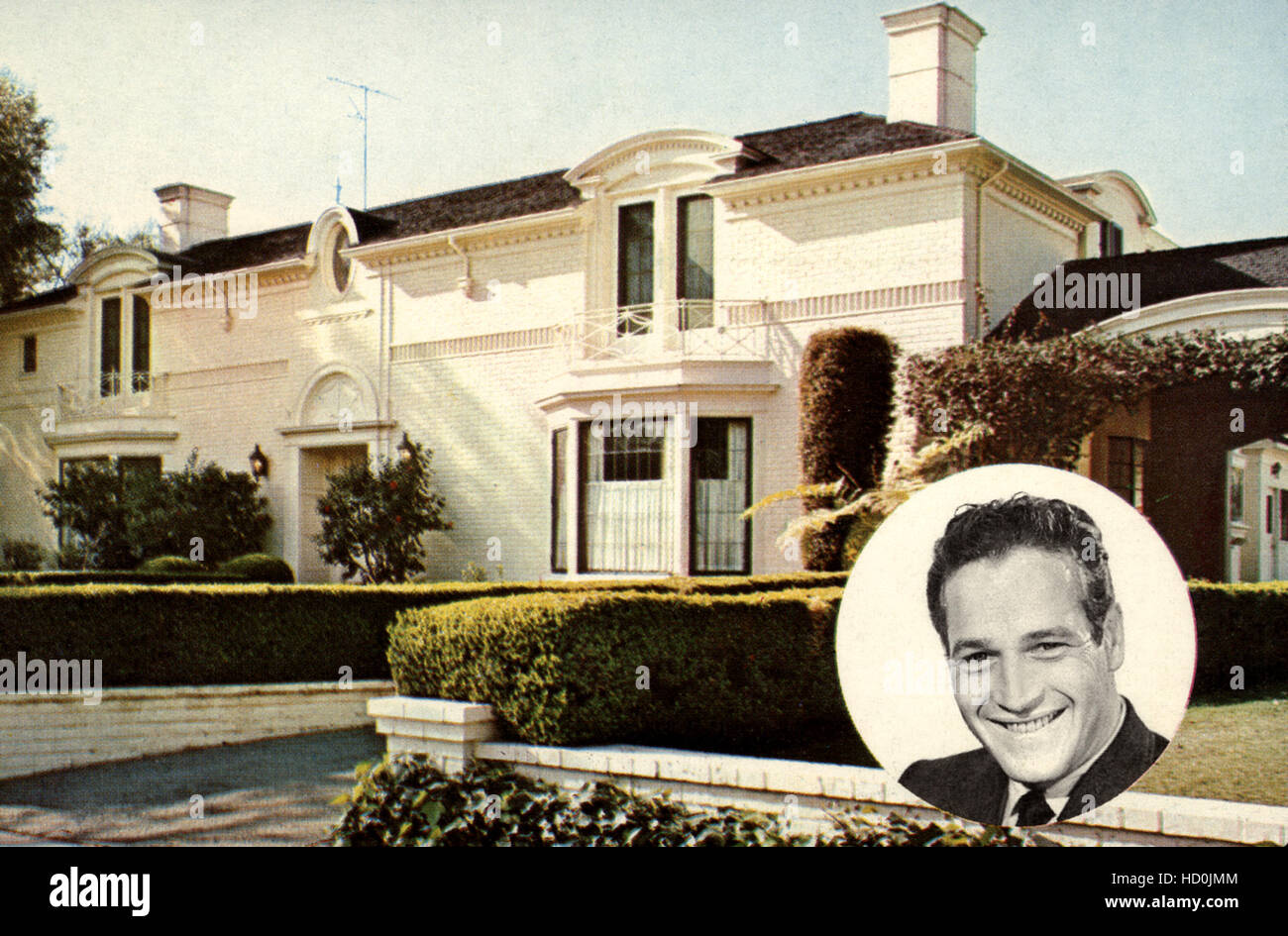 Paul Newman's home in Beverly Hills, California, 1960s Stock Photo - Alamy