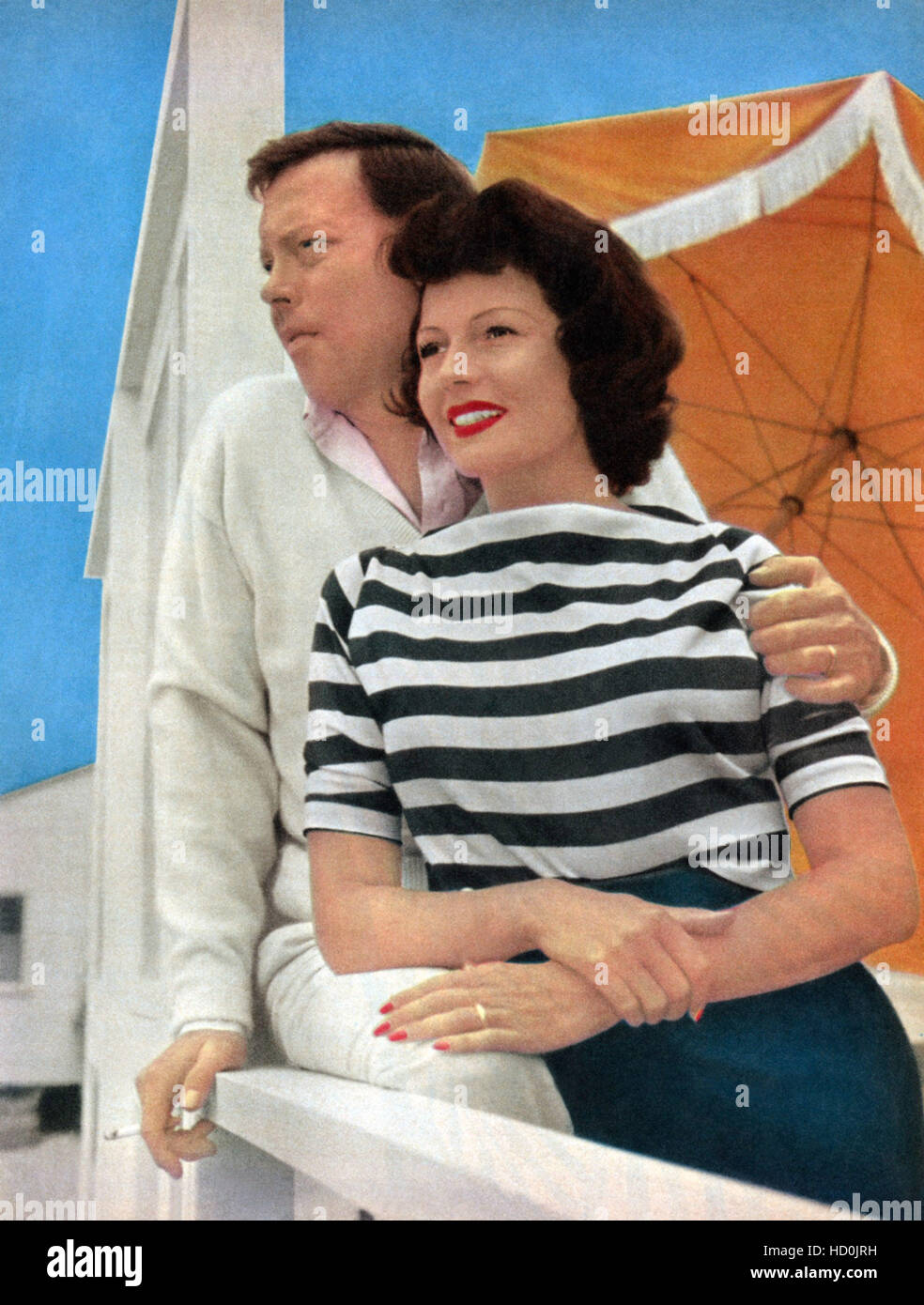 Rita Hayworth, right, and her fourth husband, singer Dick Haymes, 1953 ...