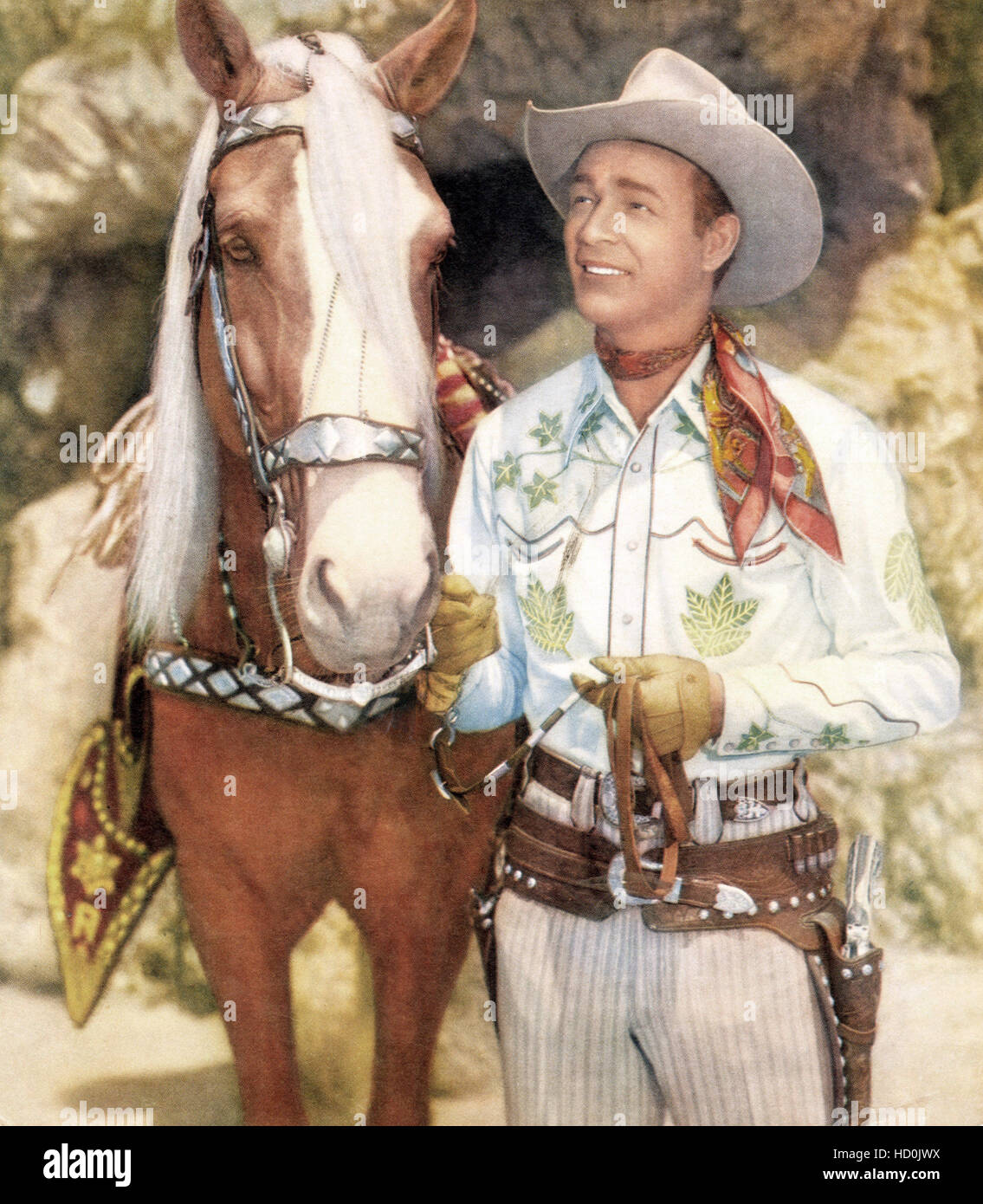 Roy Rogers, with Trigger, ca. mid-1940s Stock Photo - Alamy